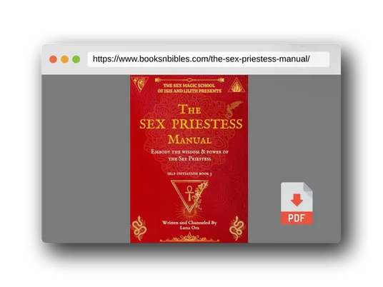 Book The Sex Priestess Manual → Download And Print Pdf Abstract Specs 4295